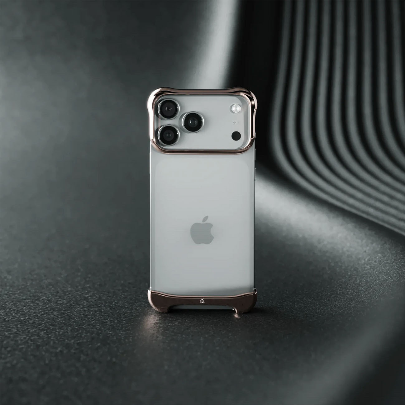 Arc Pulse Case for iPhone 17 Pro / Strong Aluminum / Drop Protection / Rose Bronze in Qatar