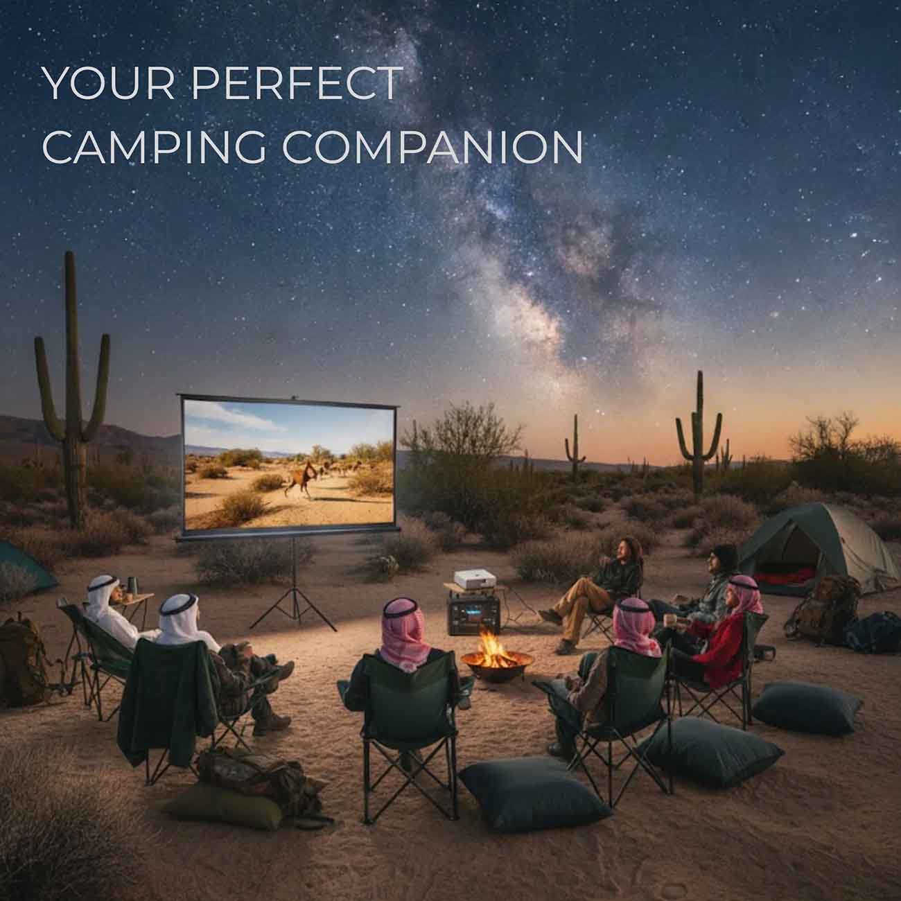 Moxedo Portable Projector Screen / Size 72 inch / Foldable / with ...