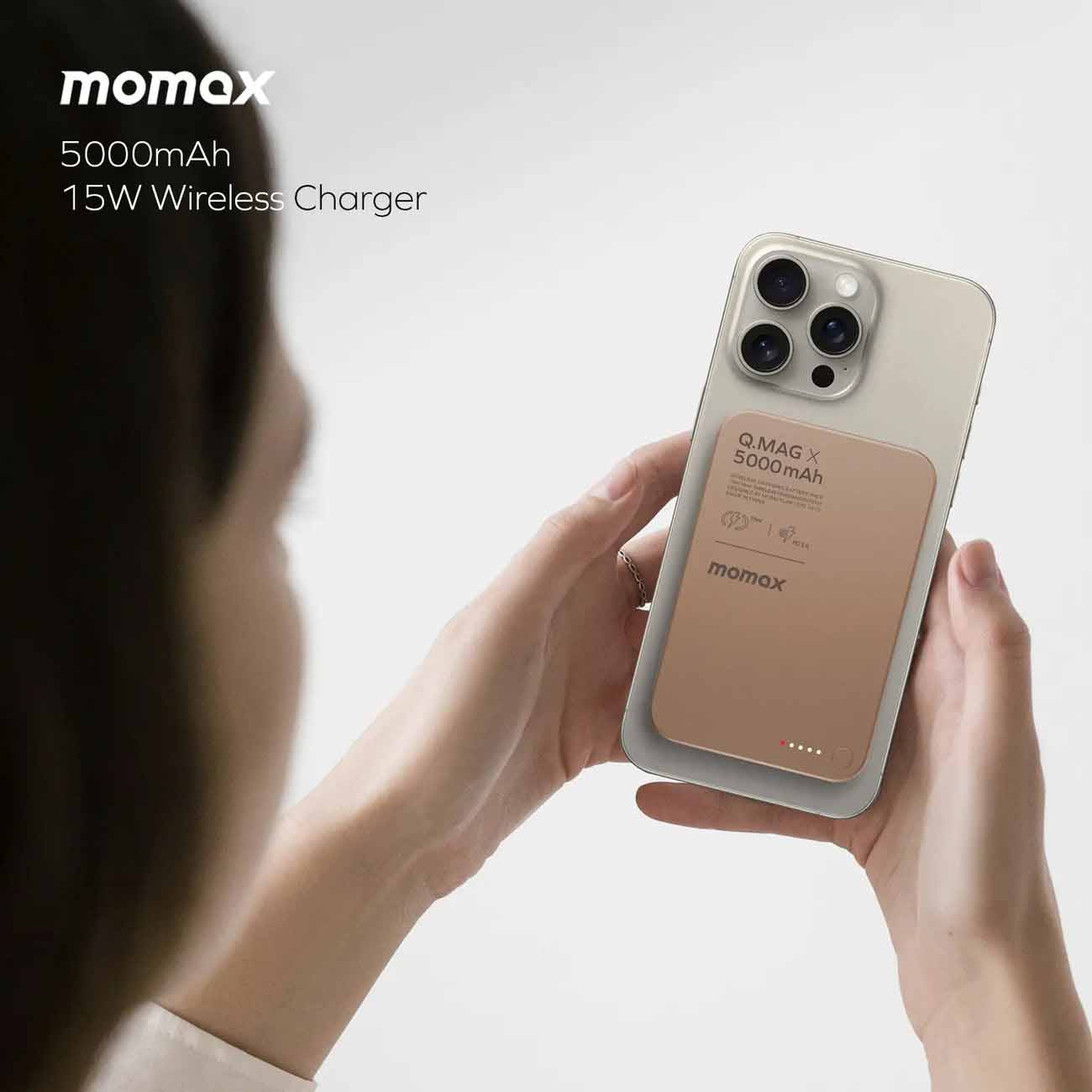 Momax Q.Mag X Magnetic Power Bank 2nd Gen / 5,000 mAh / Support MagSafe ...