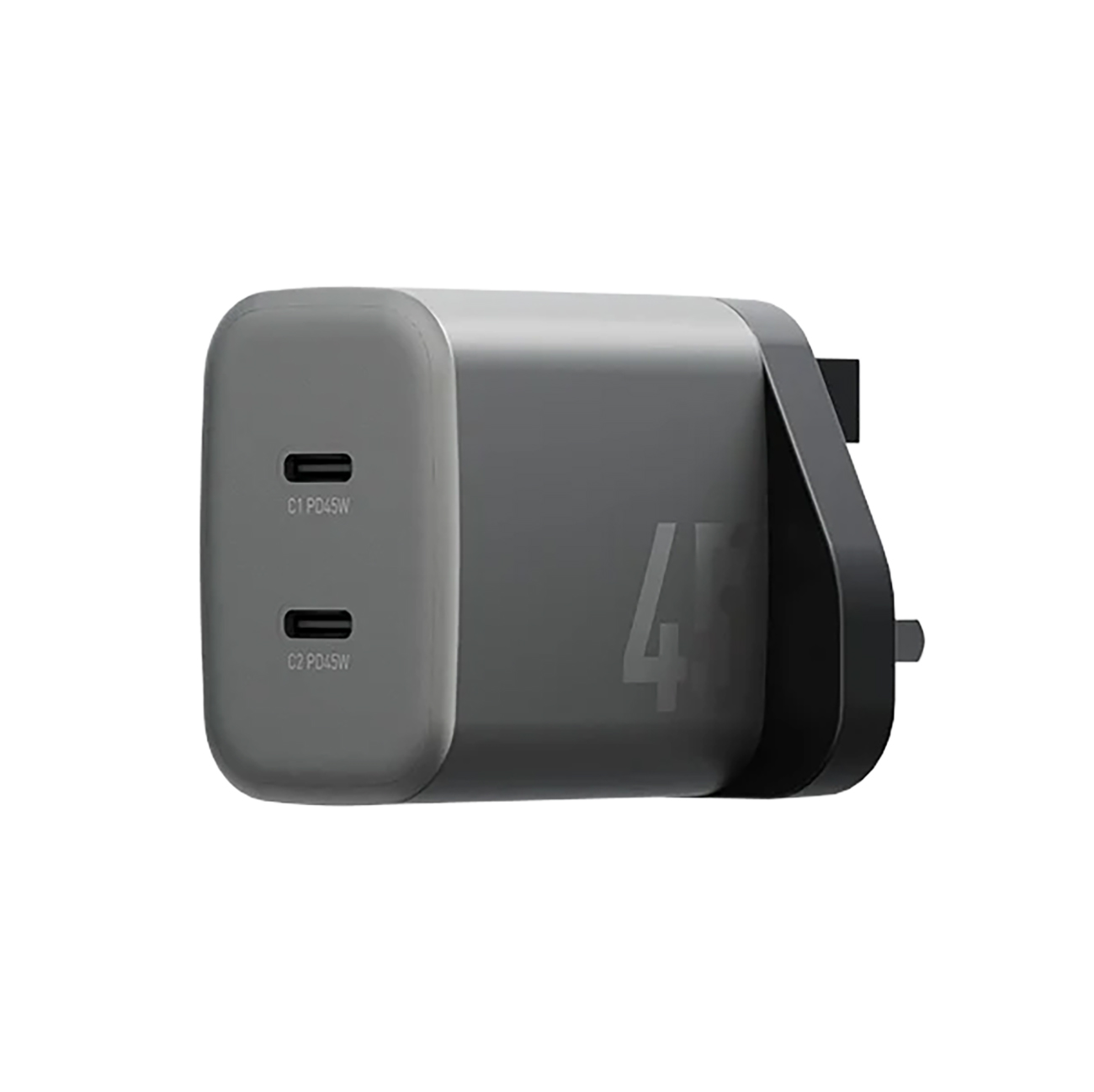 Energea AmpCharge GaN Charger / 2 Type-C Ports / 45W Power in Qatar