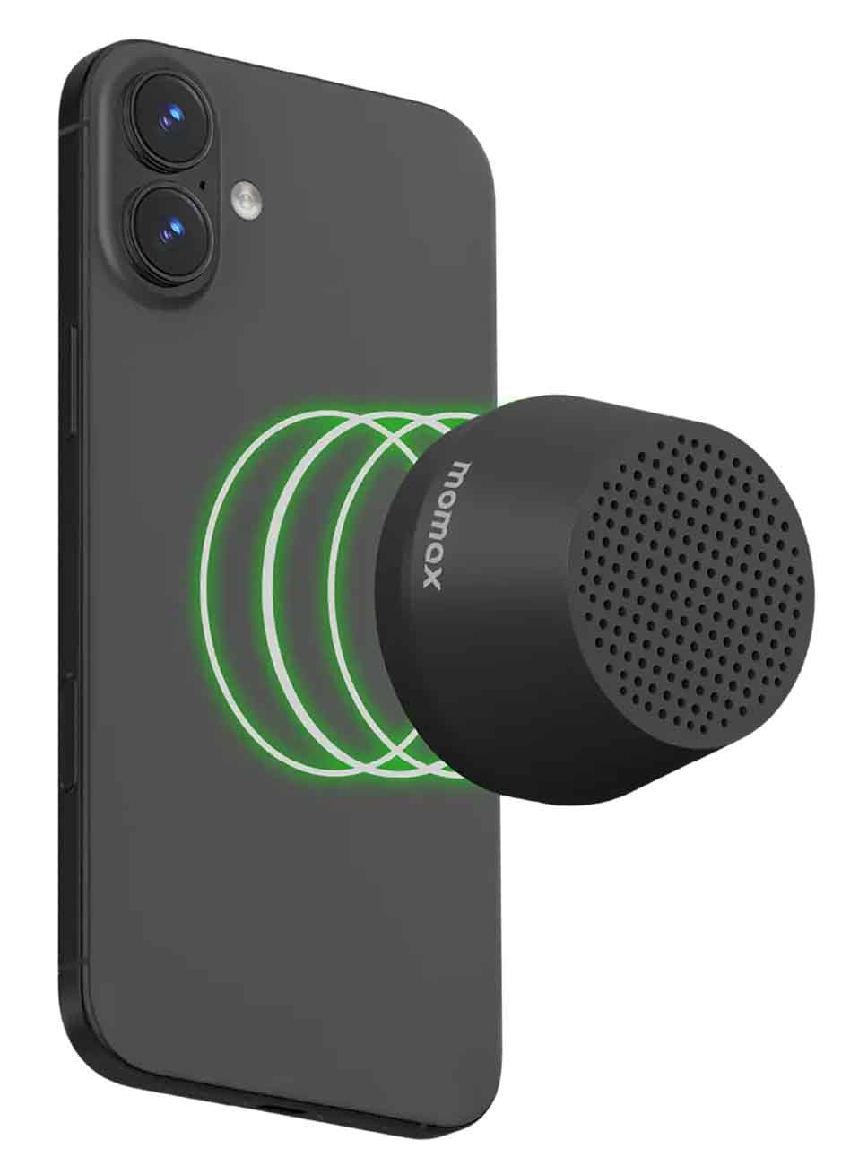 Momax 1-Vibe Go Lite Magnetic Wireless Speaker / Water-Resistant / Used ...