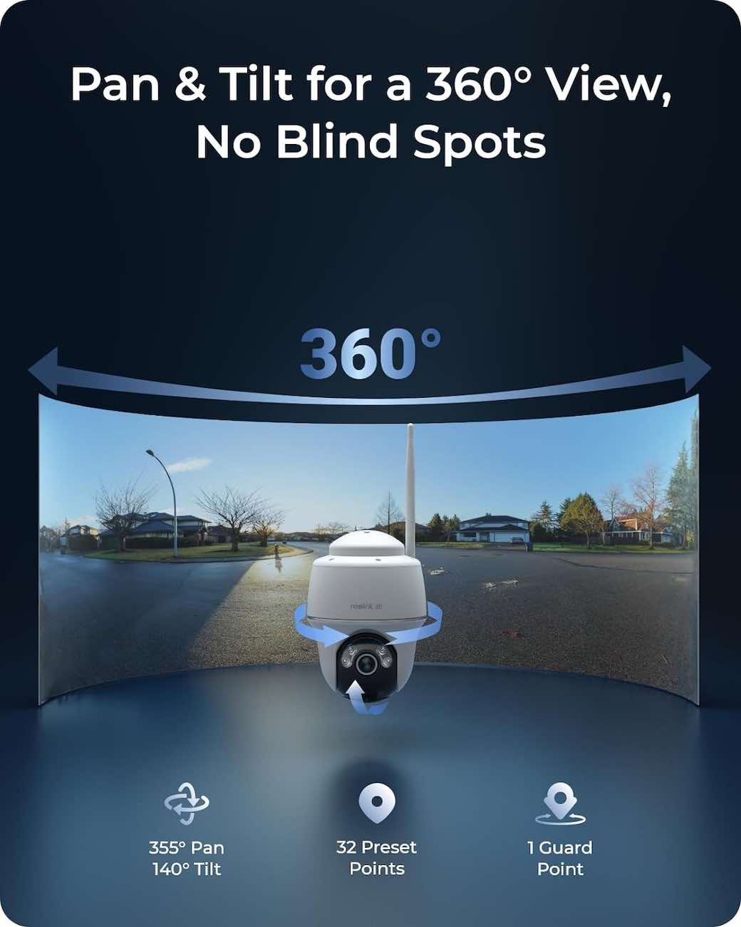 Reolink Argus PT Ultra Smart Security Camera / Motion Alerts / 360 ...