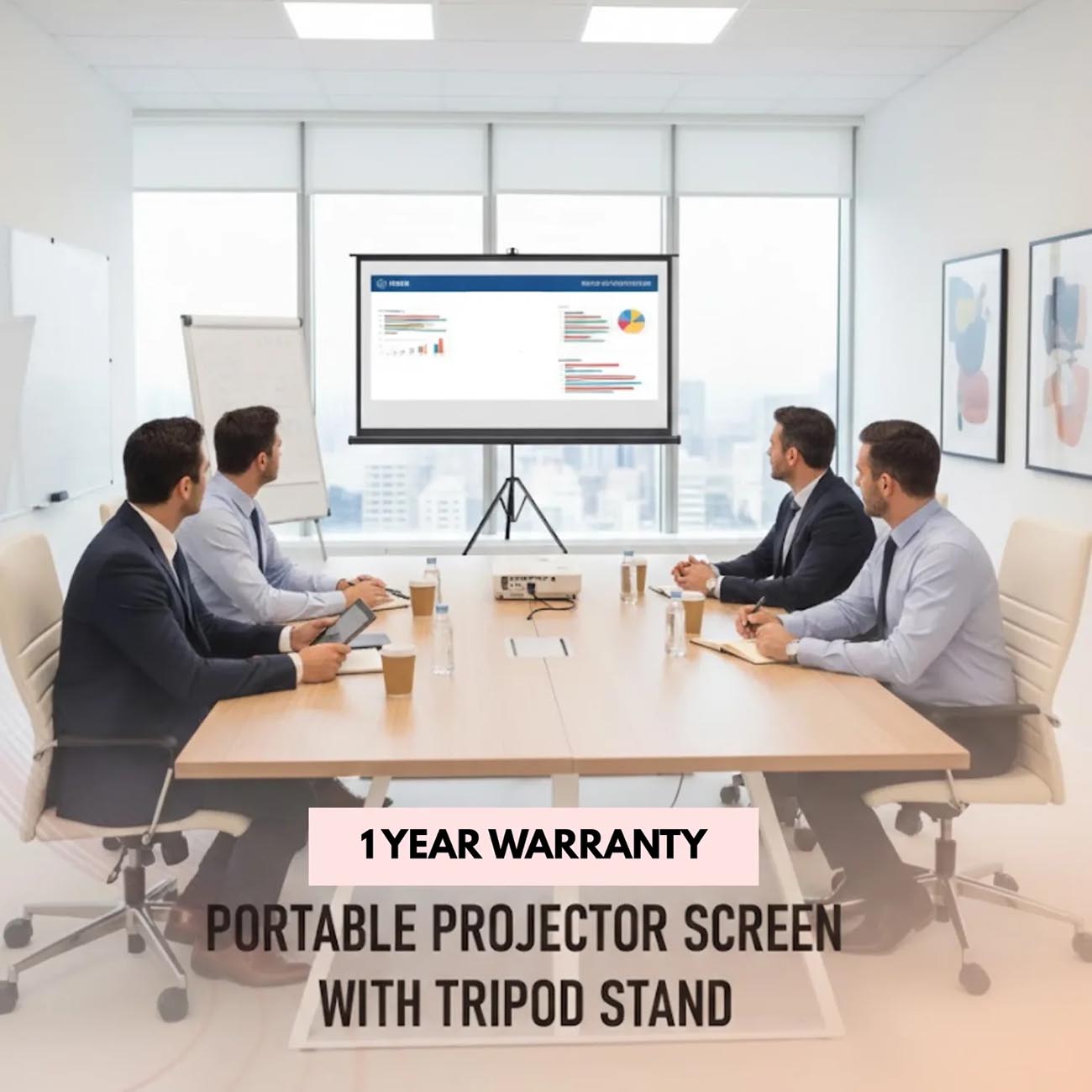 Moxedo Portable Projector Screen / Size 72 inch / Foldable / with ...