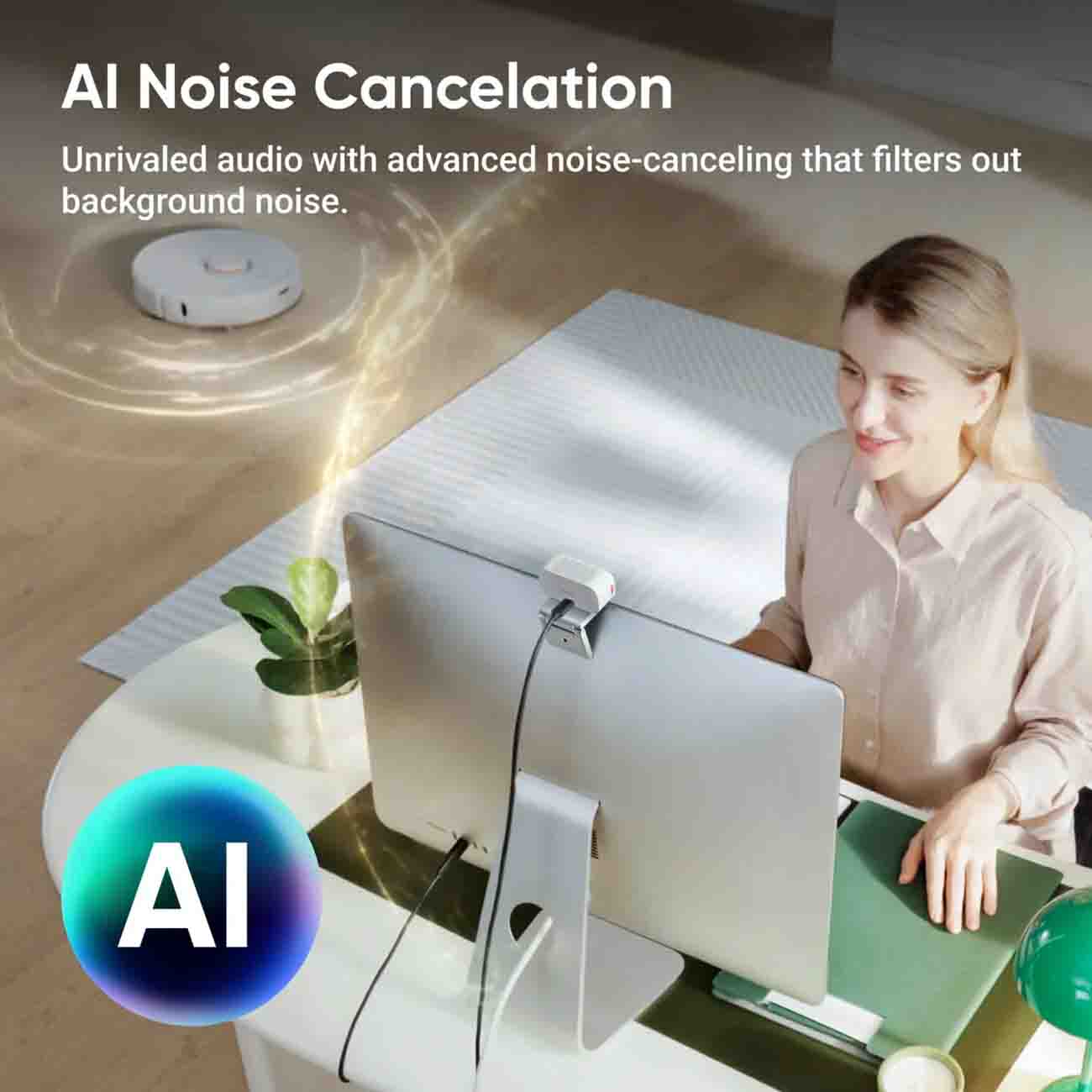 Insta360 Link 2C Standard Webcam Bundle / 4K Resolution / Noise ...