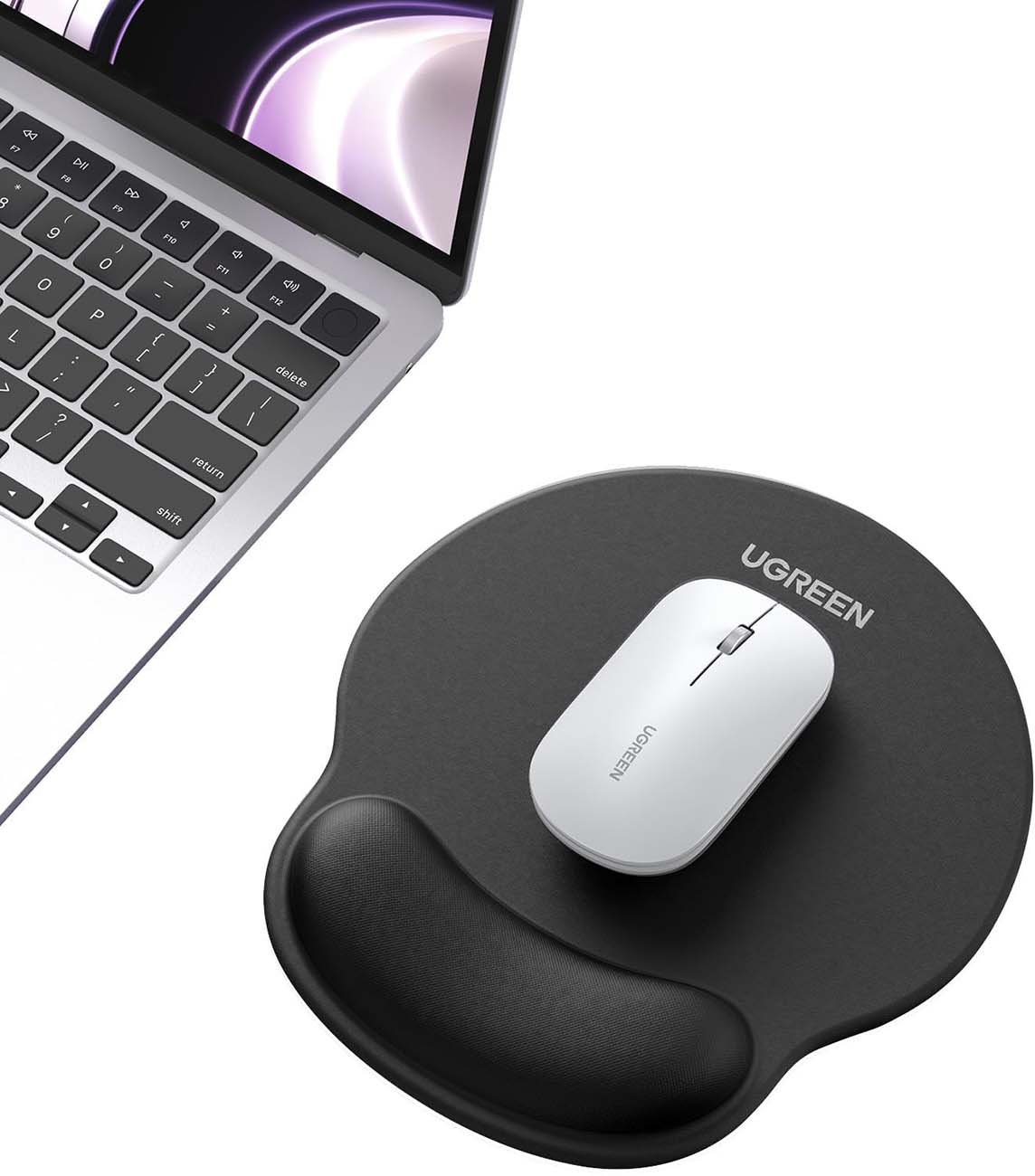 UGreen Ergonomic Mouse Pad with Wrist Rest / Soft Memory Foam / Non ...